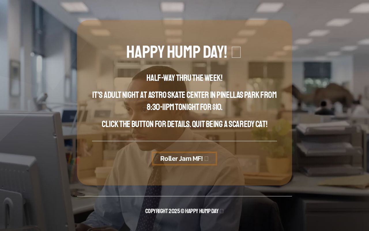 Uh-Oh! Guess what day it is? That's right - Whoop Whoop: Happy Hump Day! 🐪